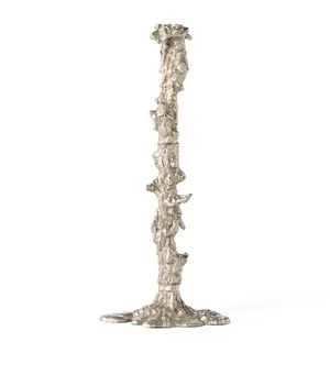 POLSPOTTEN Xxl Drip Candle Holder - Silver