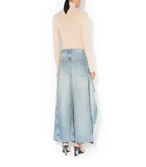 Alaïa Ruffled Split Jeans