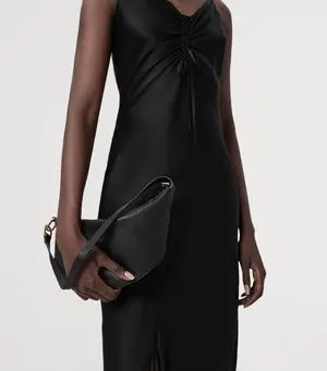 ALLSAINTS Micro Leather Luna Shoulder Bag - Black