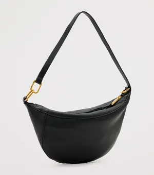 ALLSAINTS Micro Leather Luna Shoulder Bag - Black