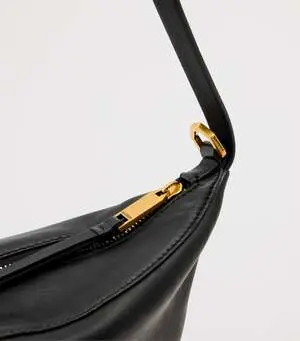 ALLSAINTS Micro Leather Luna Shoulder Bag - Black