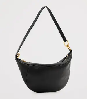 ALLSAINTS Micro Leather Luna Shoulder Bag - Black