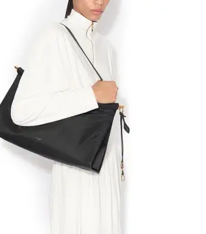Alaïa Le Click East West Large Shoulder Bag - Black