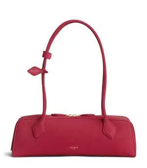Alaïa Le Teckel Suede Shoulder Bag - Red