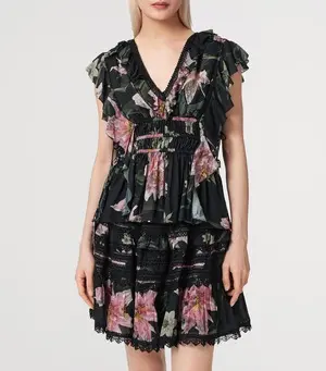 ALLSAINTS Floral Canto Top
