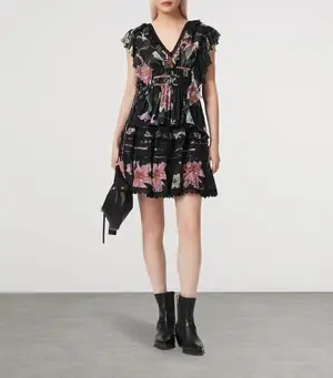 ALLSAINTS Floral Canto Top