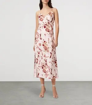 ALLSAINTS Silk-blend Melody Slip Dress