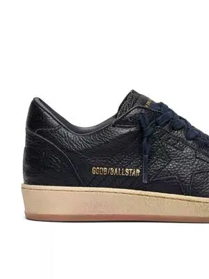 GOLDEN GOOSE Ball Star Navy Leather Sneakers - Blue