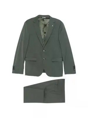 MANUEL RITZ Buttoned Suit - Green