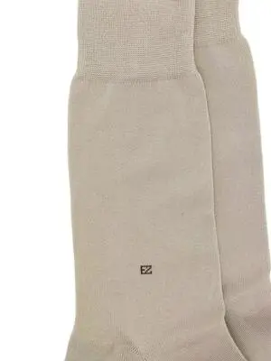 Zegna Logo Mid-calf Socks