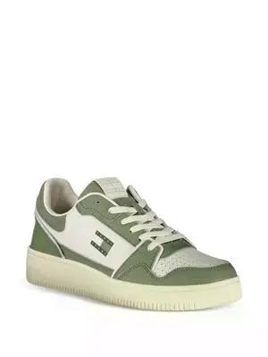 Tommy Hilfiger Panelled Perforated Sneakers - Green