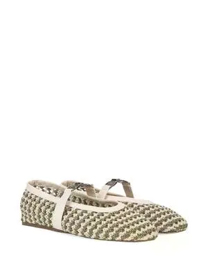 Gcds Woven Ballet Flats - Neutrals