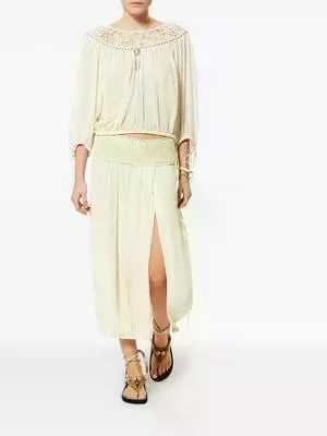 Isabel Marant Étoile Nelida Balloon-sleeve Blouse - Neutrals