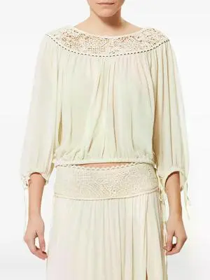 Isabel Marant Étoile Nelida Balloon-sleeve Blouse - Neutrals