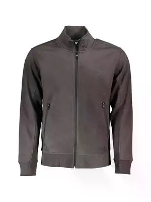 U.S. Grand Mock-neck Zip-up Sweater