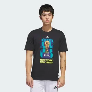 Adidas Fifa World Cup 26™ Host City New York New Jersey Graphic T-shirt - Black