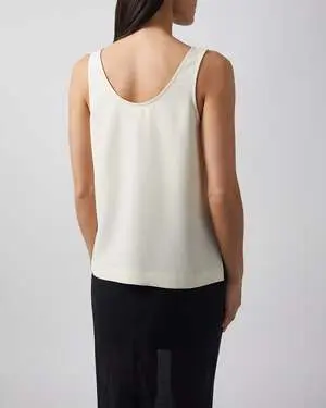 WAKAKUU Chez Sleeveless Top - Offwhite