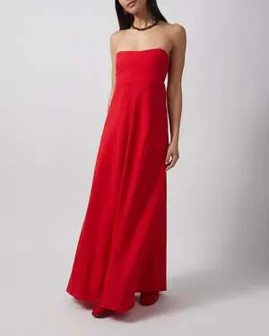WAKAKUU Amalfi Maxi Dress - Red