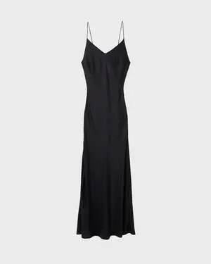 WAKAKUU Leyre Slip Dress With Tasseled Scarf