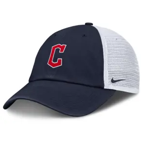 Nike Cleveland Guardians Club Mlb Trucker Adjustable Hat - Blue