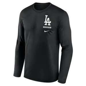 Nike Los Angeles Dodgers Long Sleeve Dri-fit T-shirt - Black