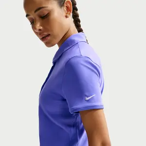 Nike Victory Dri-fit Short-sleeve Cropped Golf Polo - Blue