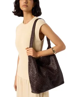 Whistles Woven Leather Shoulder Bag