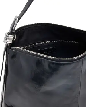 Whistles Leather Shoulder Bag - Black
