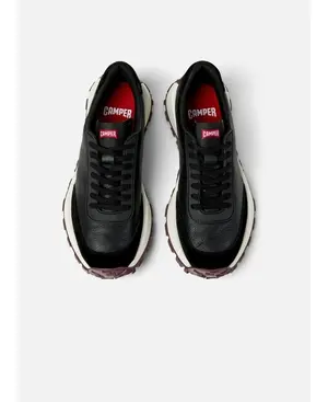 Camper Drift Trail Leather Sneakers - Black