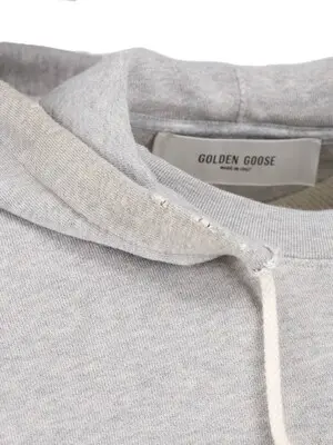 GOLDEN GOOSE Flag Vintage Hoodie - Gray