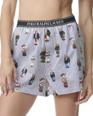 Polo Ralph Lauren Cotton Boxer Shorts Snowfall Blue