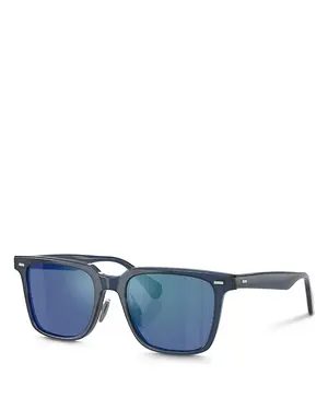 Oliver Spencer Rectangular Sunglasses, 50mm Blue