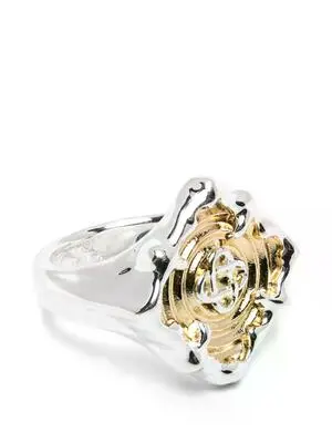Casablanca Splash Signet Ring
