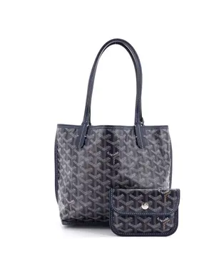 Goyard Anjou Reversible Tote Coated Canvas - Blue