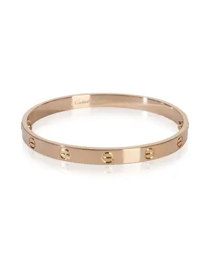 CARTIER Love 18k Rose Gold Bracelet - Pink