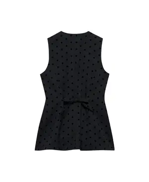 Mint Velvet Polka Dot Longline Waistcoat