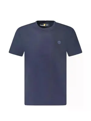 Timberland Crew-neck Logo-embroidered T-shirt - Blue