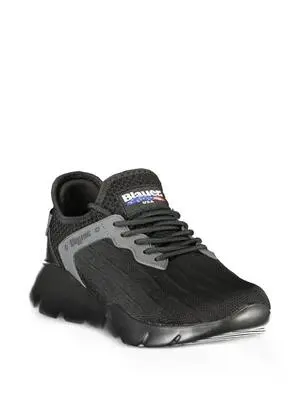 BLAUER. Mesh Panel Lace-up Sneakers