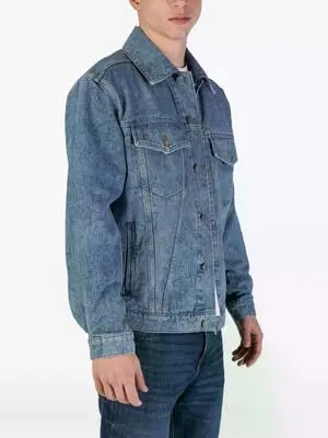 BOSS Acid-wash Denim Trucker Jacket