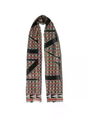 LANVIN Geometric-pattern Scarf - Black