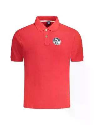 NORTH SAILS Logo-patch Cotton Polo Shirt - Red