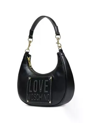 Moschino Logo-patch Topstitching Tote Bag