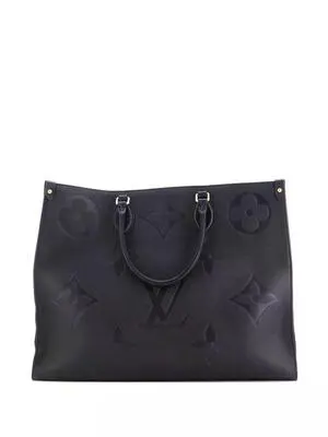 LOUIS VUITTON Onthego Monogram Empreinte Giant Gm Tote Bag - Black