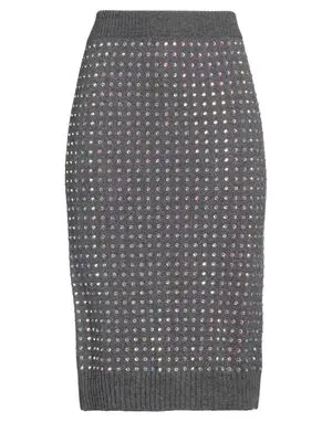 Sportmax Wool & Polyamide Midi Skirt With Crystal Embellishments