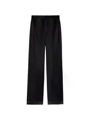 DELOS Gilbert Silk Trousers - Black
