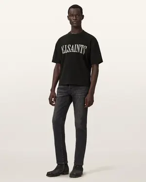 ALLSAINTS Dash Short Sleeve Boxy T-shirt - Black