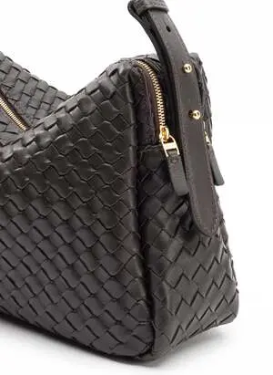ELLEME Trousse Large Woven Leather Pouch