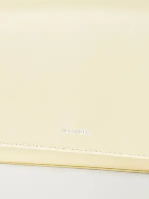 JIL SANDER Tangle Leather Shoulder Bag - Yellow