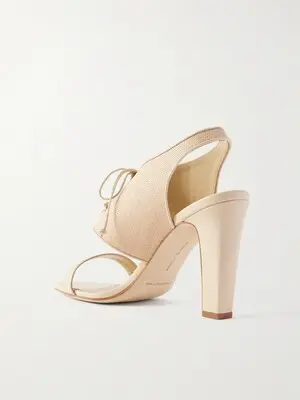 Manolo Blahnik Goupil 105 Raffia Sandals