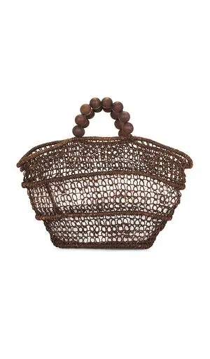 Poolside The Comporta Raffia Tote Bag - Cocoa
